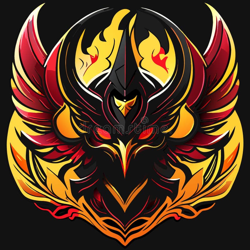 Eagle in Fire Flames at Hell, Ai Generated Stock Illustration - Illustration of bird, design ...