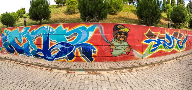 Art editorial stock image. Image of graffiti, fish - 63353239