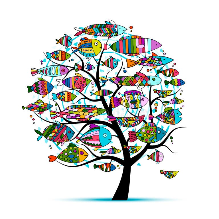 Fish Tree Stock Illustrations – 37,027 Fish Tree Stock Illustrations ...