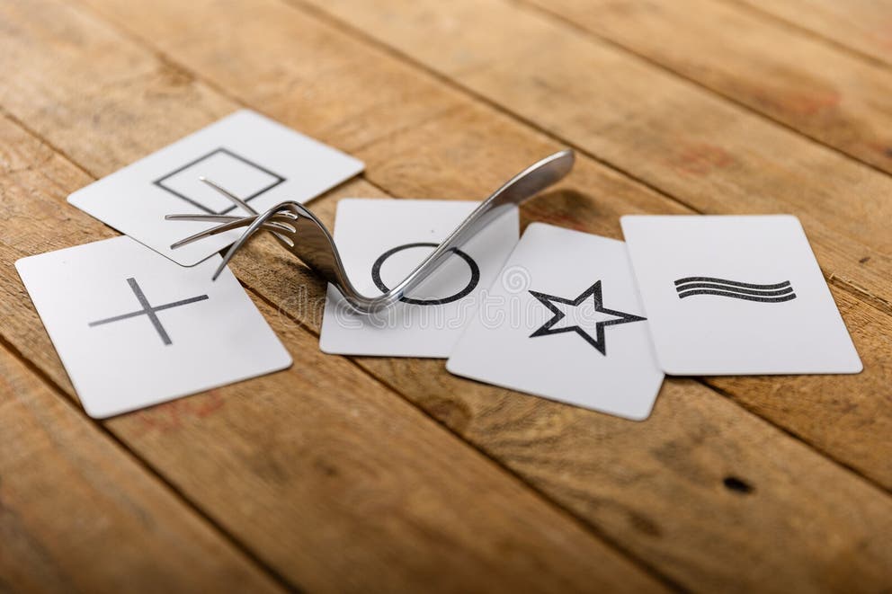 Art of Fork Bending, How To Bend Forks with Your Mind Stock Photo ...