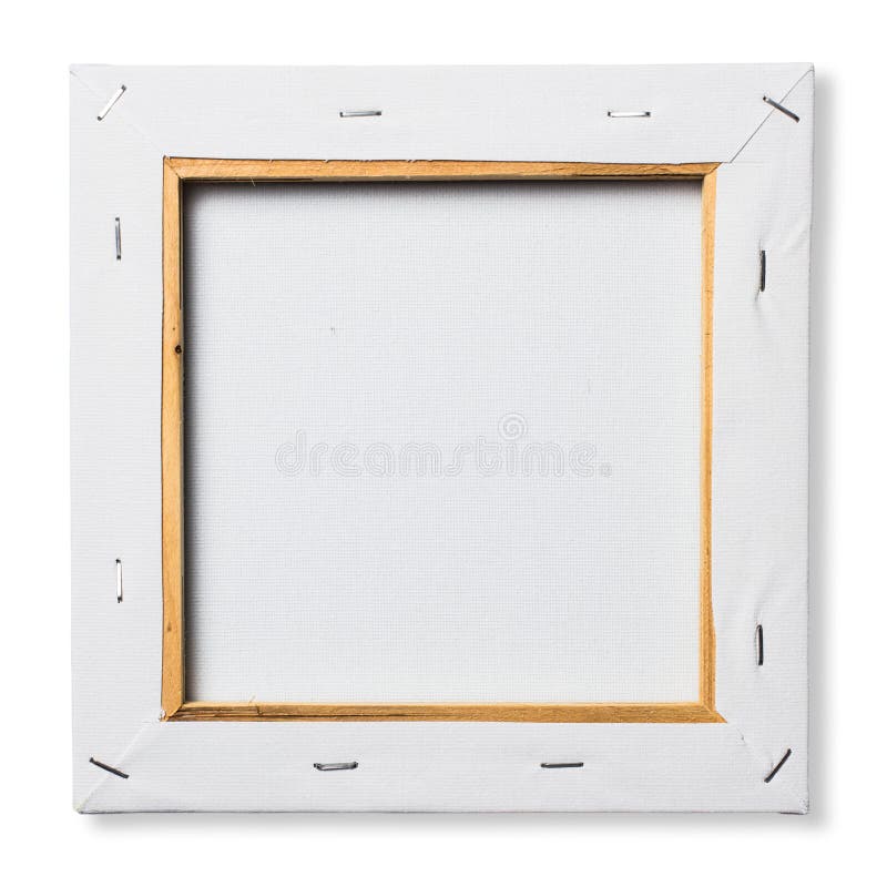 Oil White Canvas Back Side View Stock Photo - Image of retro, gallery ...