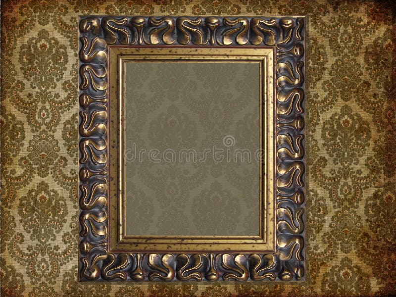 Art frame on pattern paper stock photo. Image of material - 11174258