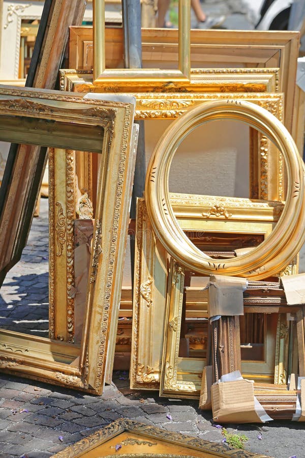 Art Frames Flea Market stock photo. Image of classics - 103369796