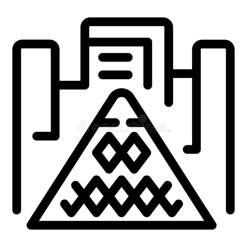 Art Gallery Pastime Icon Outline Vector. Dark Gallery Stock Vector ...