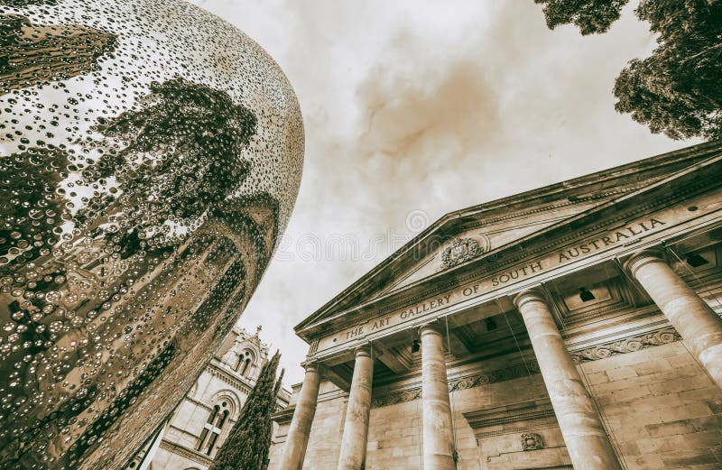 The Art Gallery of South Australia Building in Adelaide Stock Image ...