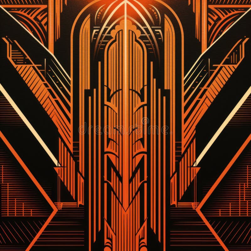 The Art of the Great Gatsby, AI Stock Image - Image of color, modern ...