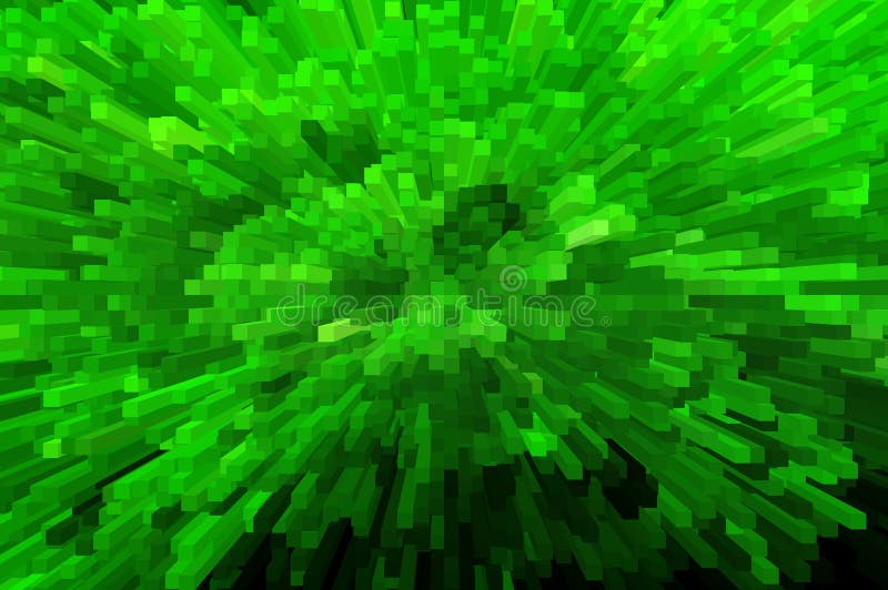 Art Green Blocks Abstract Pattern Background Stock Illustration ...