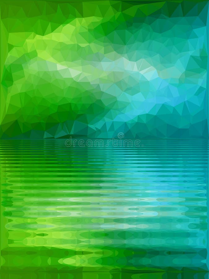 Green and Blue Color of Pattern Background Stock Illustration ...