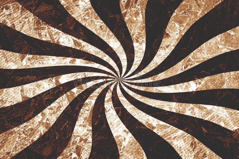 Art Grunge Brown Rays Pattern Background Stock Illustration ...