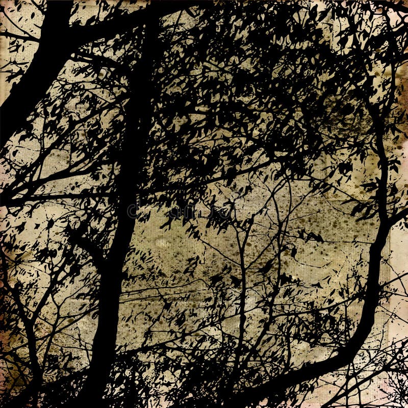 Art Grunge Forest Background Stock Image - Image of autumn, crease ...