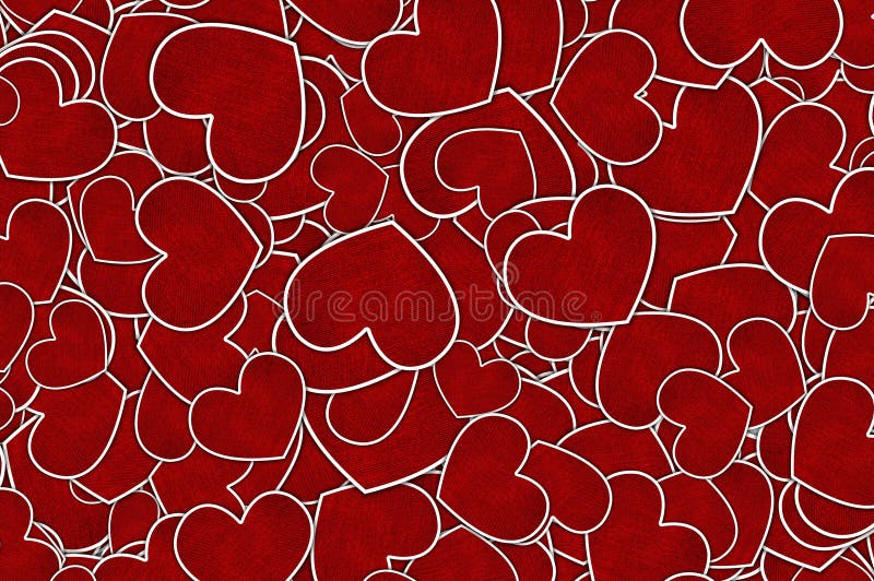 Art Grunge Red Heart Pattern Background Stock Illustration ...