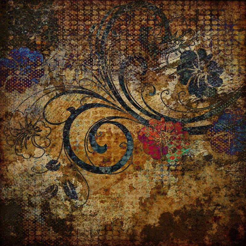 Art Grunge Vintage Background Stock Vector - Illustration of asian ...