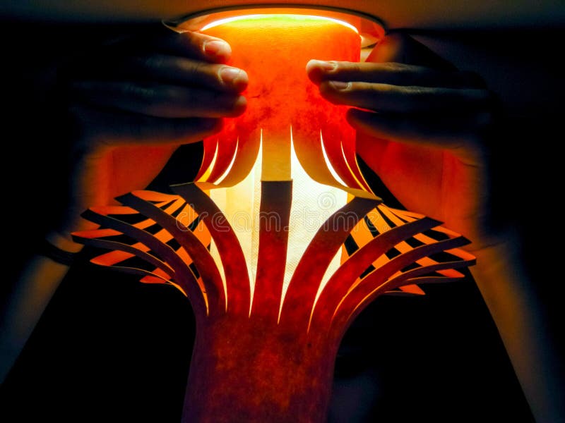 Art - Handmade Lamp stock image. Image of lamp, light - 128222655