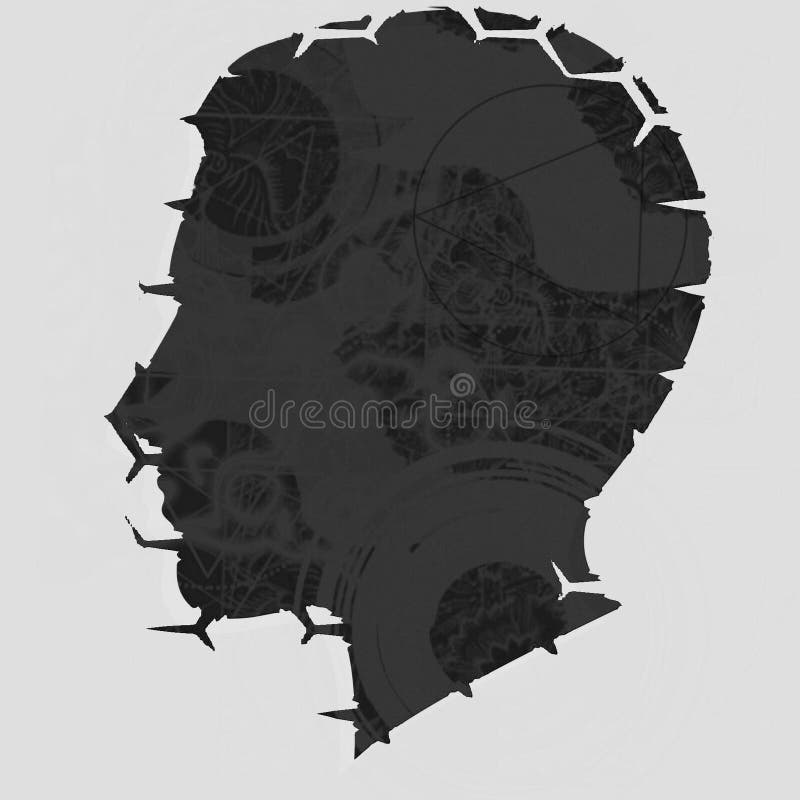 Art head stock illustration. Illustration of black, head - 43288933