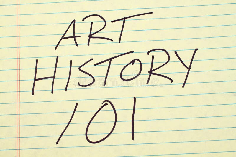 Art History 101 on a Yellow Legal Pad Stock Photo - Image of advanced ...