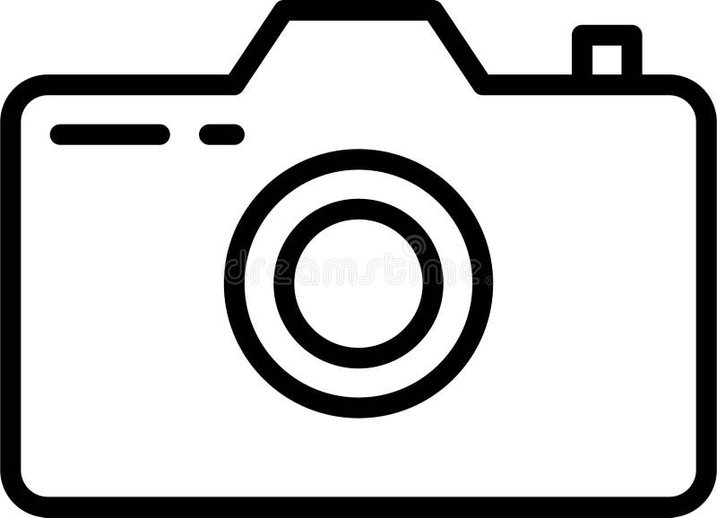 Camera Simple Outline stock vector. Illustration of simple - 178953294