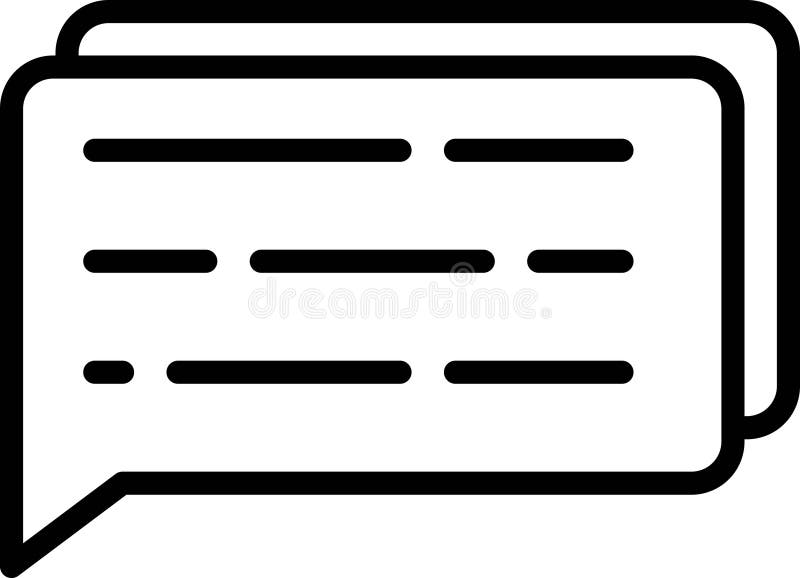 Outline Message Closed Envelope Vector Icon. Isolated Black Simple Line ...