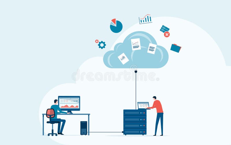 Business Technology Cloud Computing Service and Technology File Upload ...