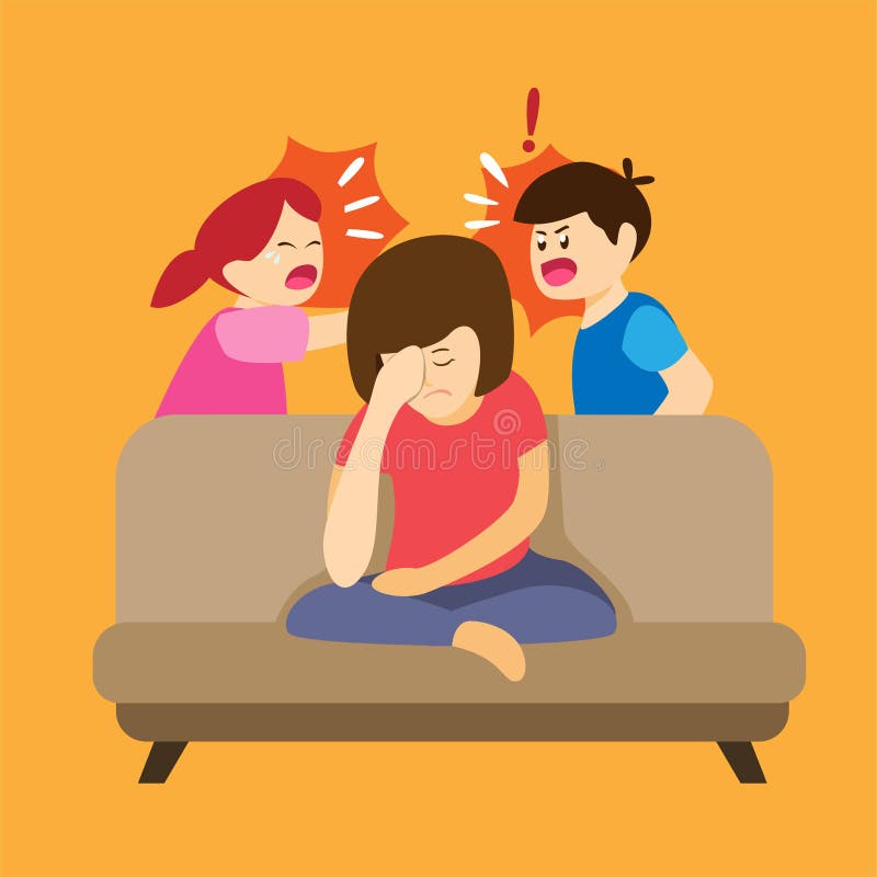 Overwhelmed Mom Son Stock Illustrations – 17 Overwhelmed Mom Son Stock ...