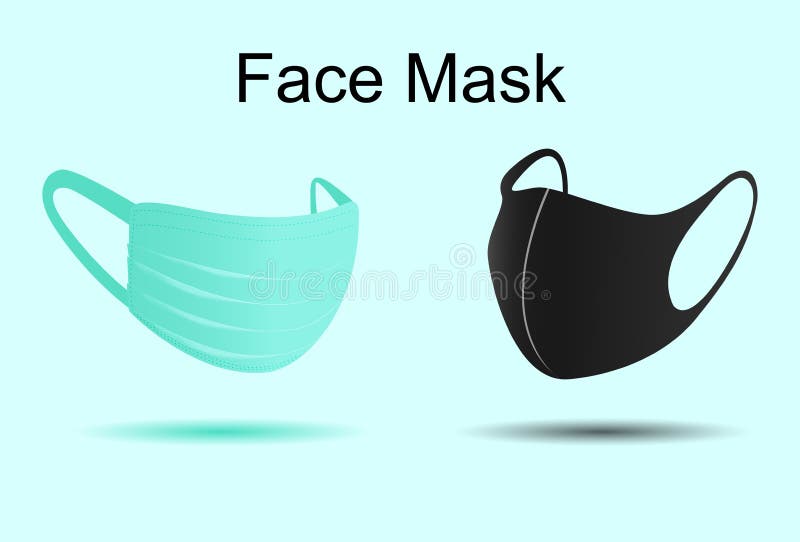 Medical Face Mask Illustration Stock Vector - Illustration of cover ...