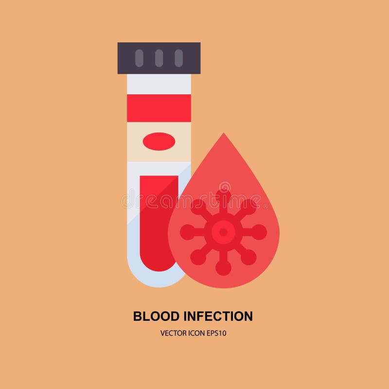 Blood Infection Icon, Blood Infection Icon Design Stock Vector ...