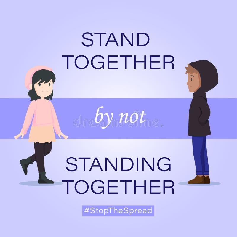 Social distancing stock vector. Illustration of infection - 184662434