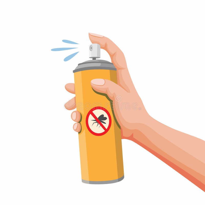 Spray Can Cartoon With Hand
