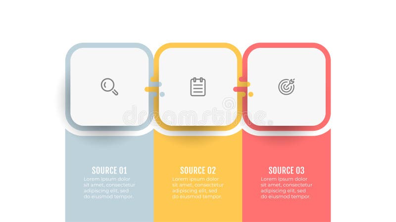 Business Infographic Design Label with 3 Options or Steps. Process ...