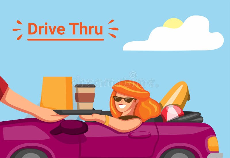 Drive Thru Stock Illustrations – 437 Drive Thru Stock Illustrations ...