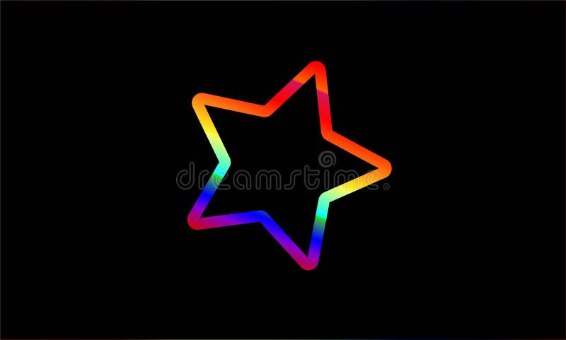 Multi Color Star Illustration or Vector Art Stock Vector - Illustration ...