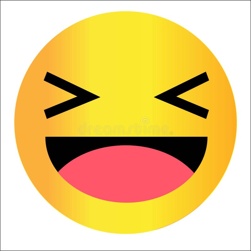 Haa Haa Emoji Vector for Social Media Icon Art & Illustration Stock ...