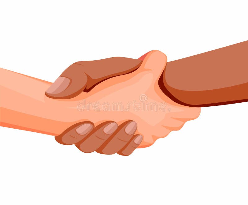 Two Hand Holding Each Other. Help Support and Solidarity in Diversity ...