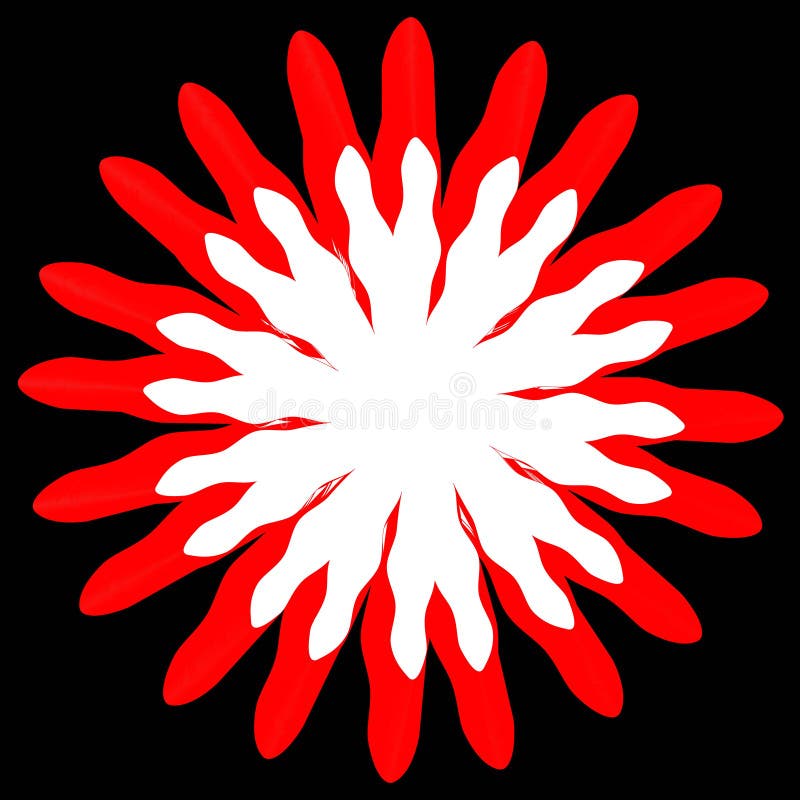 Circle Red Color Vector with Black Background Art Stock Vector ...