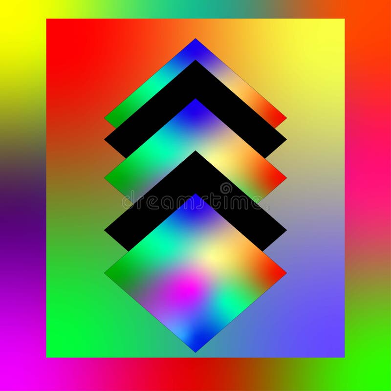 Multiple Color Square Vector with Color Background Art Stock Vector ...