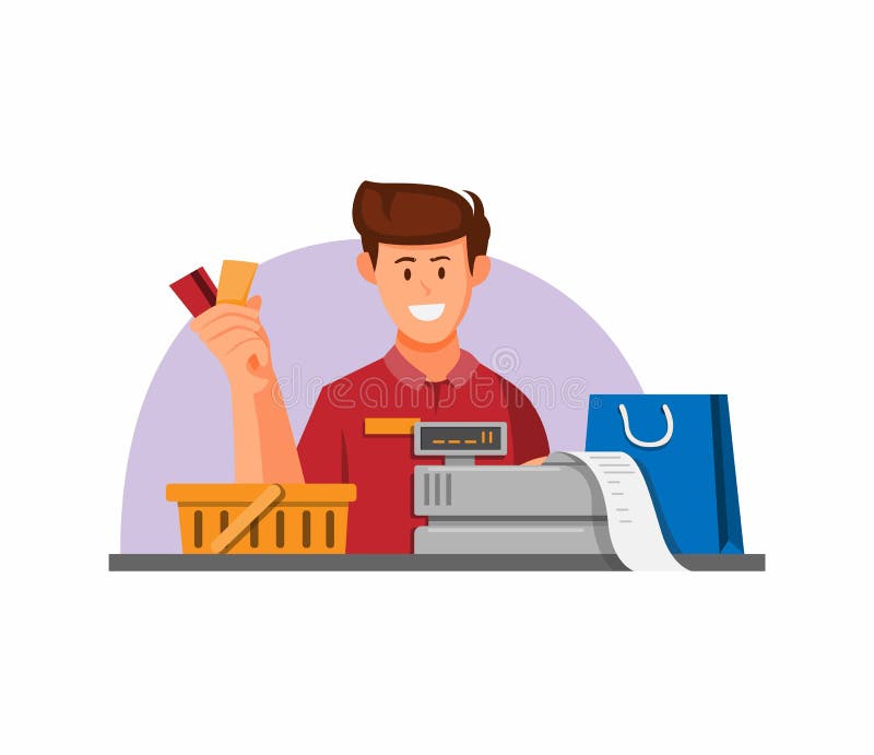 Cartoon Cashier Stock Illustrations – 2,508 Cartoon Cashier Stock ...