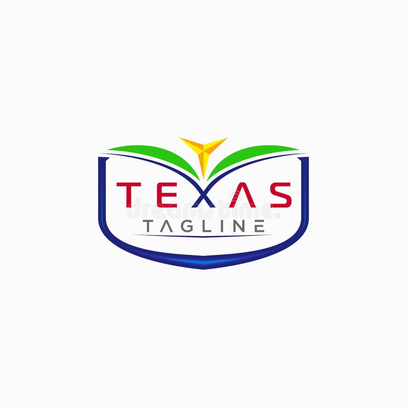 Texas Logo. Map of Texas with Us State Name and. Stock Vector ...