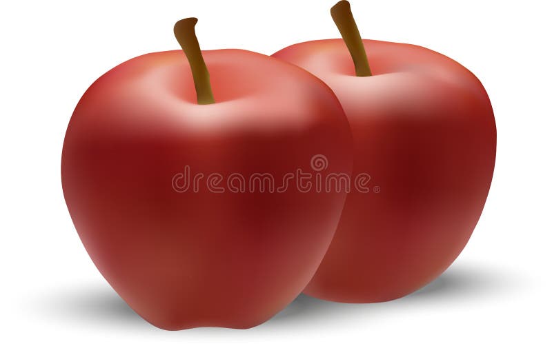 Two Apples Clipart