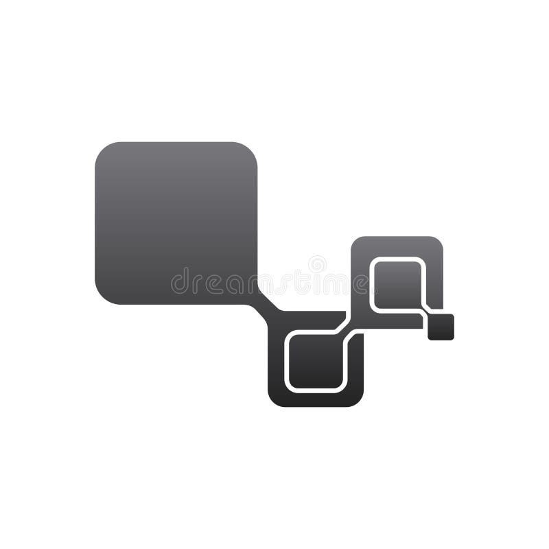 Business Corporate Square Logo Design Vector. Black Mechanical Logo ...