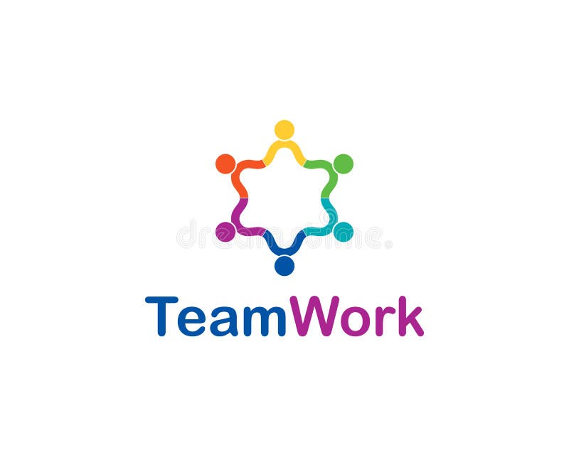 Team Work Logo - Rounded Team Work Union People Logo Template- Circular ...