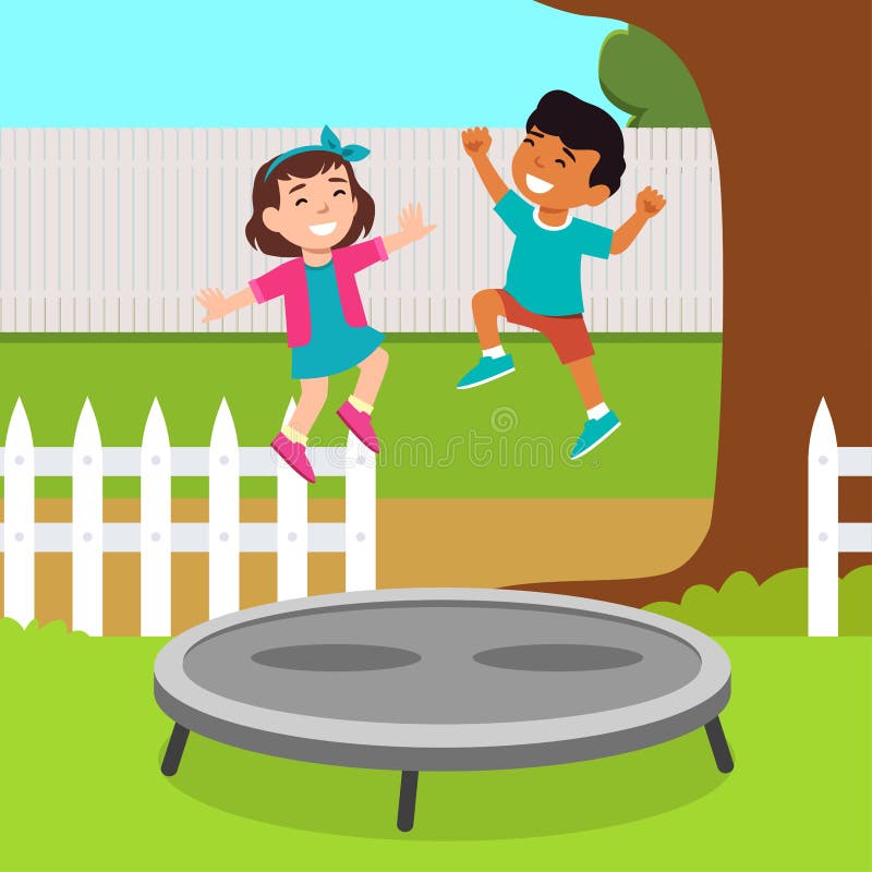 Trampoline Stock Illustrations – 7,508 Trampoline Stock Illustrations ...