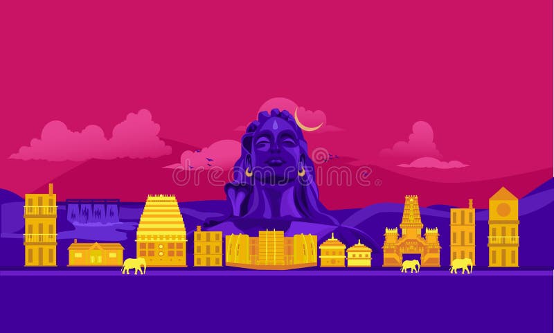 Coimbatore Skyline Stock Illustrations – 11 Coimbatore Skyline Stock ...