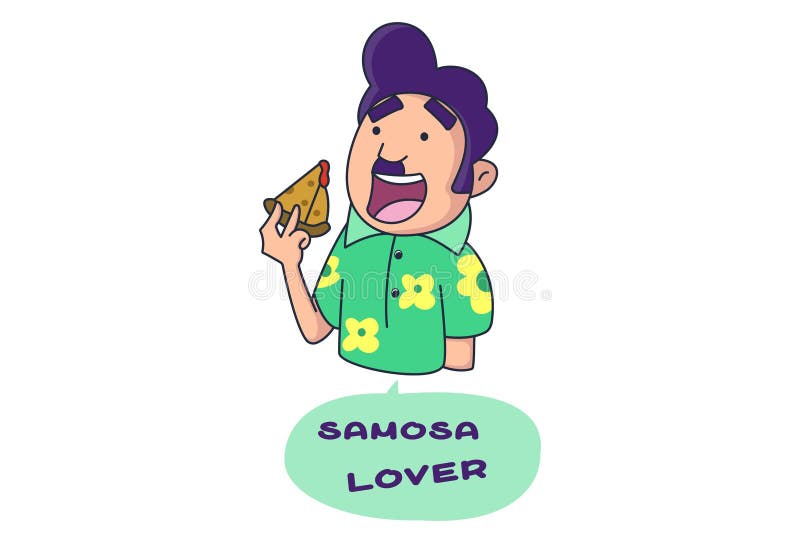 Samosa Lover Stock Illustrations – 15 Samosa Lover Stock Illustrations ...
