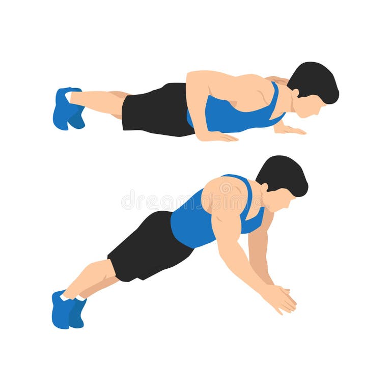Push Ups Stock Illustrations – 1,211 Push Ups Stock Illustrations ...