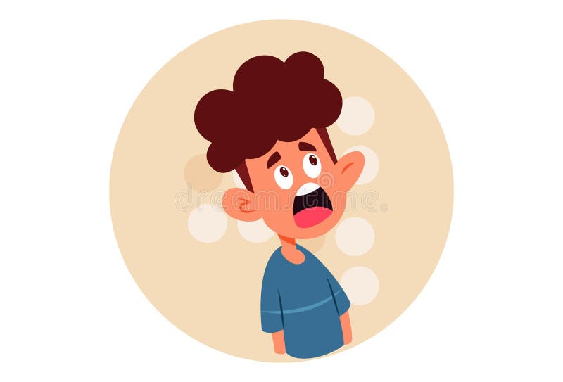 Cartoon Illustration of Boy Stock Vector - Illustration of angry ...