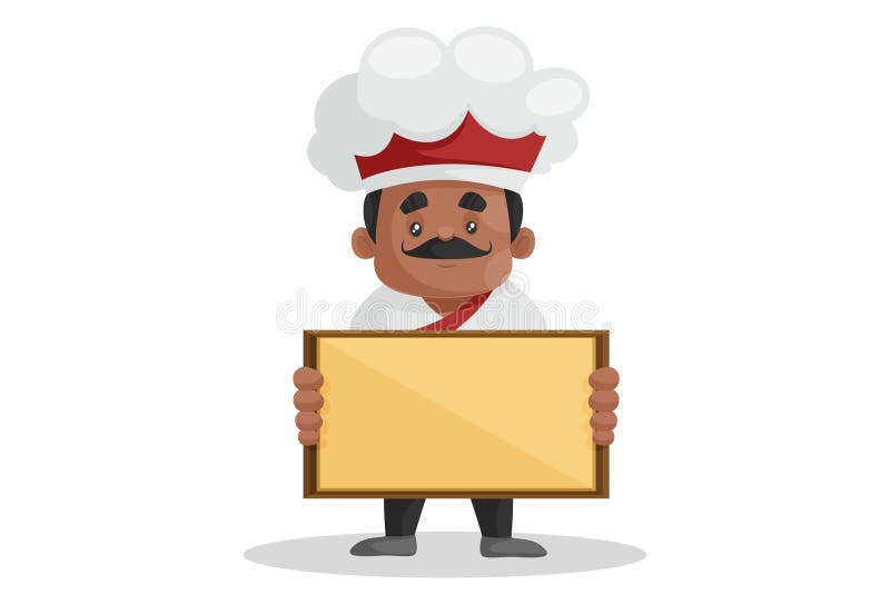 Vector Graphic Illustration of Indian Chef Stock Vector - Illustration ...
