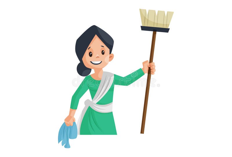 Indian Cleaning Lady Stock Illustrations – 25 Indian Cleaning Lady ...