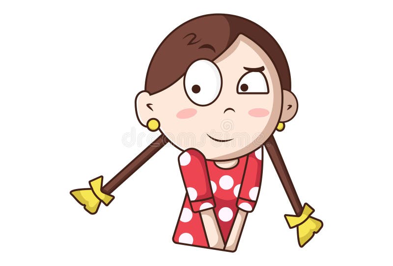 Scared Princess with a Crown Stock Vector - Illustration of elegance ...