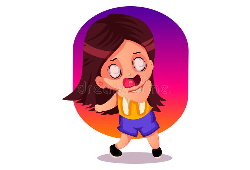 Scared Princess with a Crown Stock Vector - Illustration of elegance ...