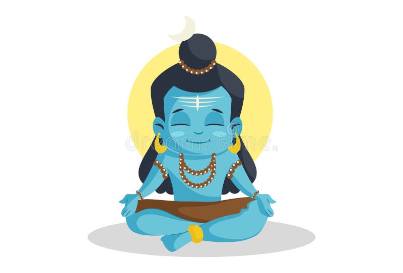 Vector Graphic Illustration of Lord Shiva Stock Vector - Illustration ...