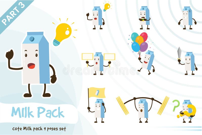 Milk pack and glass stock vector. Illustration of drop - 10595136